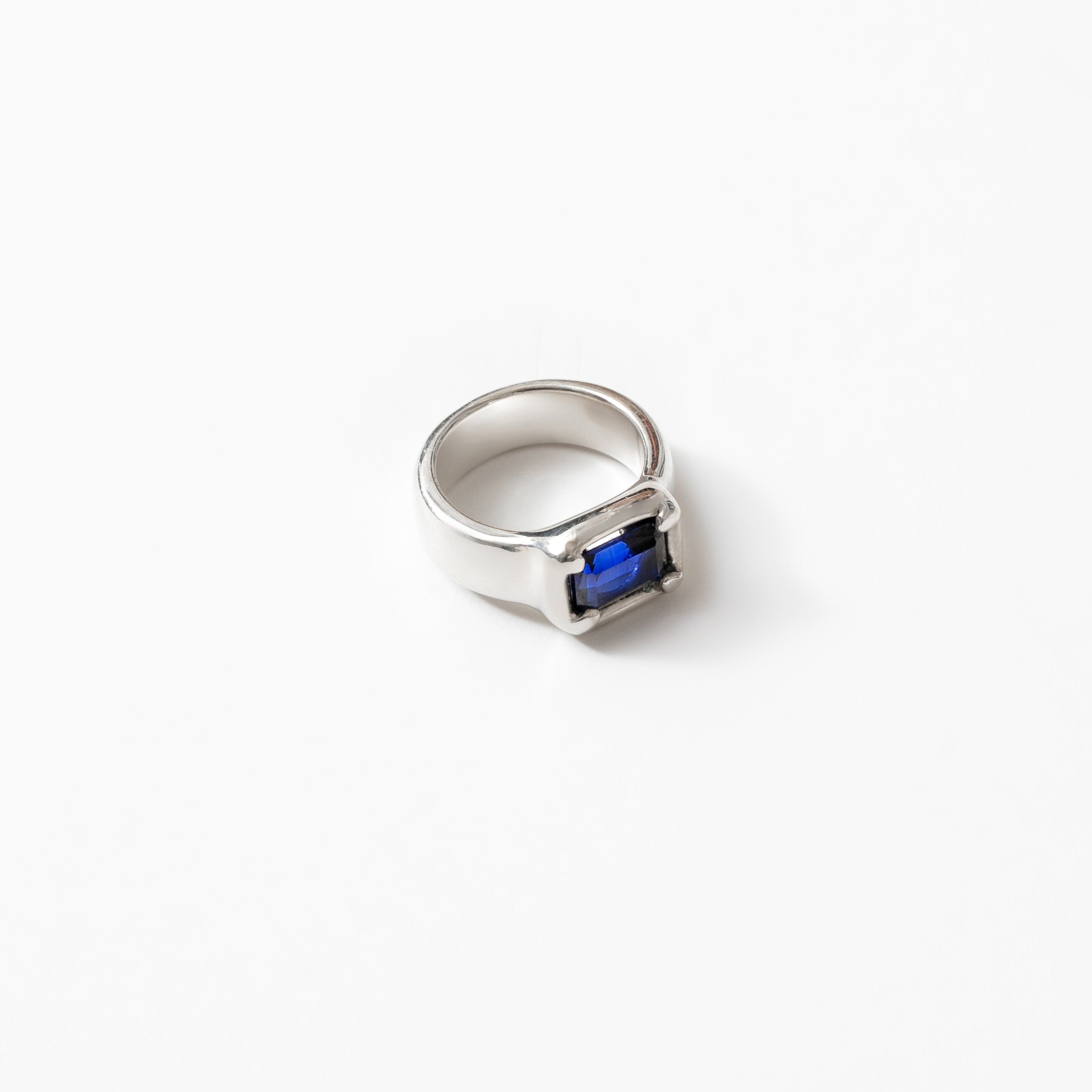 Laura Ring in Blue and Sterling Silver by Wolf Circus – Museum Shop